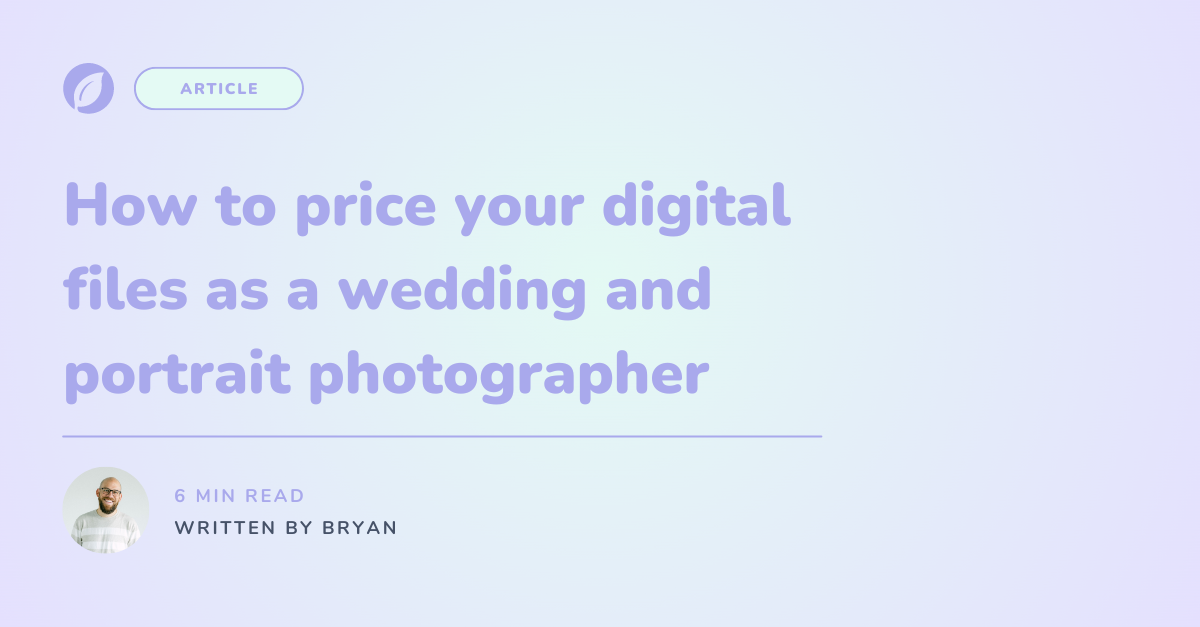 Why you must sell digital files, and how to price them properly