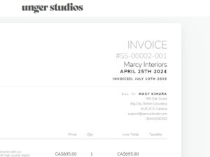 Invoice and Bookkeeping for Photographers - Sprout Studio